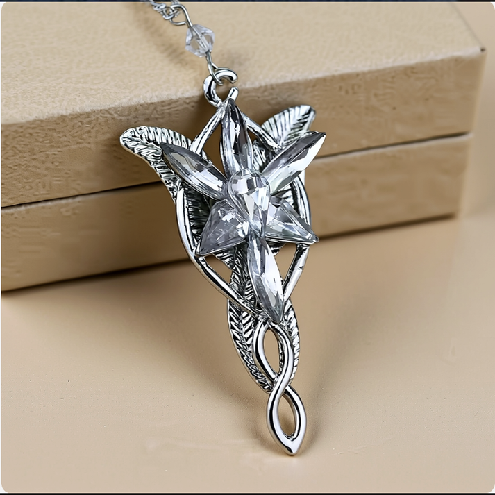 Arwen Evenstar Necklace | 925 Sterling Silver Elven Pendant LOTR Jewelry