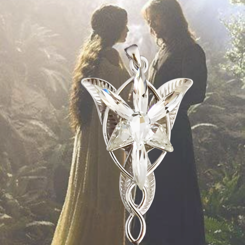Arwen Evenstar Necklace | 925 Sterling Silver Elven Pendant LOTR Jewelry