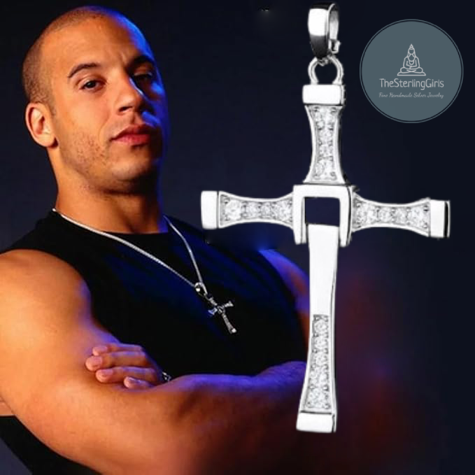Dominic Toretto Cross Necklace – 925 Sterling Silver Vin Diesel Style ...