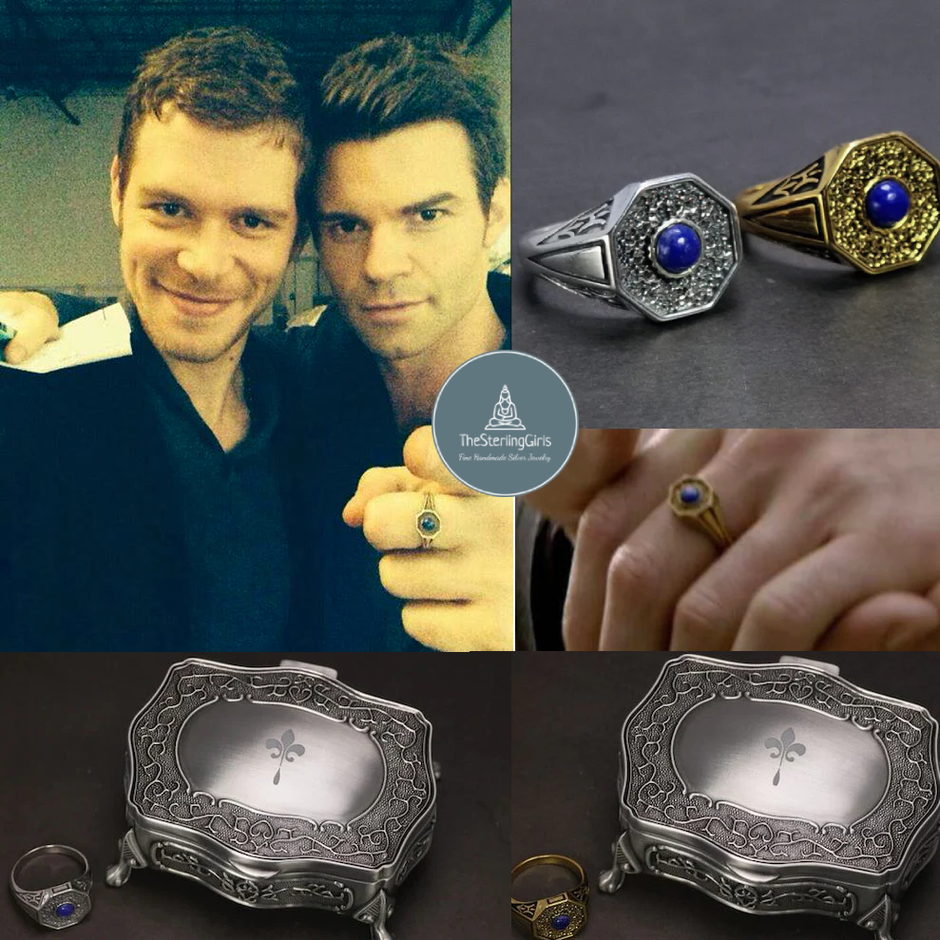 Vampire Diaries - Lapis Silver Daylight Rings