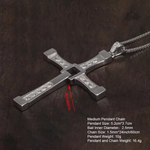 Dominic (Dom) Toretto Cross Pendant Necklace ~ 925 Sterling Silver ~ V