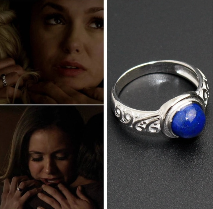 Vampire Diaries - Lapis Silver Daylight Rings