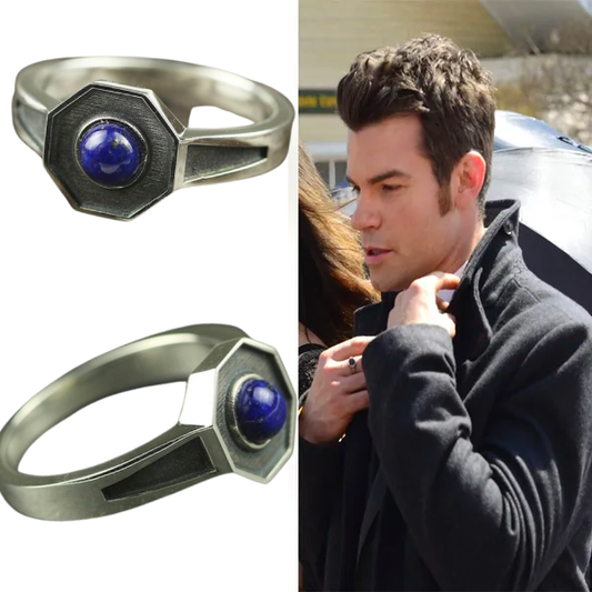 Vampire Diaries - Lapis Silver Daylight Rings